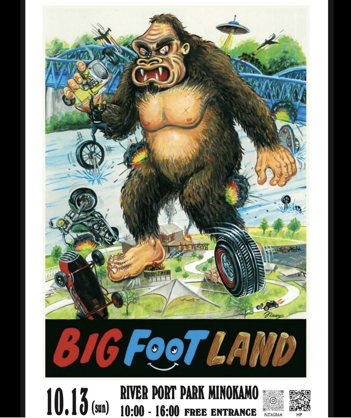 今週末13日(日)は、岐阜”BiG FOOT LAND”に出店です！ - ViSE CLOTHiNG